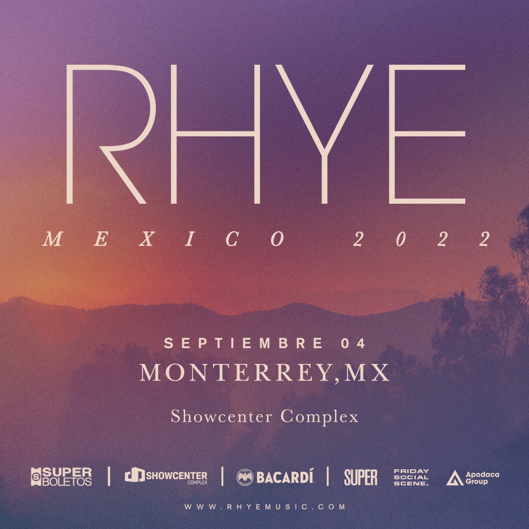 ¡Rhye anuncia gira por México!